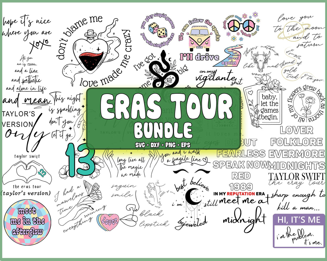 30+ file Eras Tour svg , Taylor Swift svg, Taylor Swift bundle png, Ta ...
