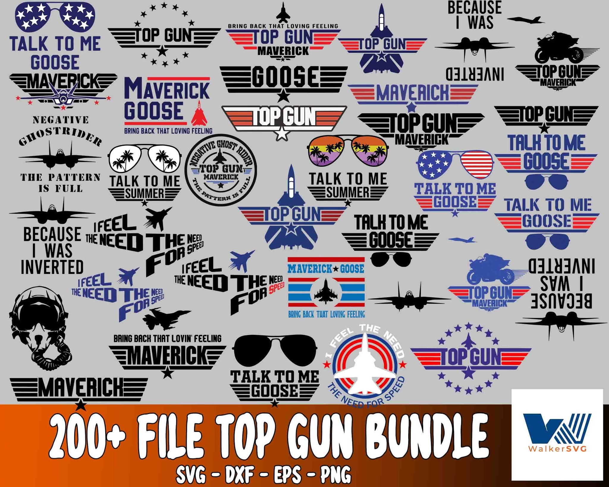 Top gun bundle svg , 200+ file Top Gun SVG , Talk To Me Goose svg, Mav ...
