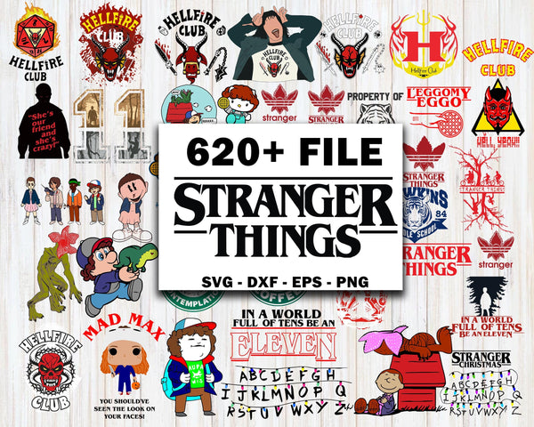 Stranger things 4 SVG , 620+ file Mega Bundle Stranger things svg,dxf ...