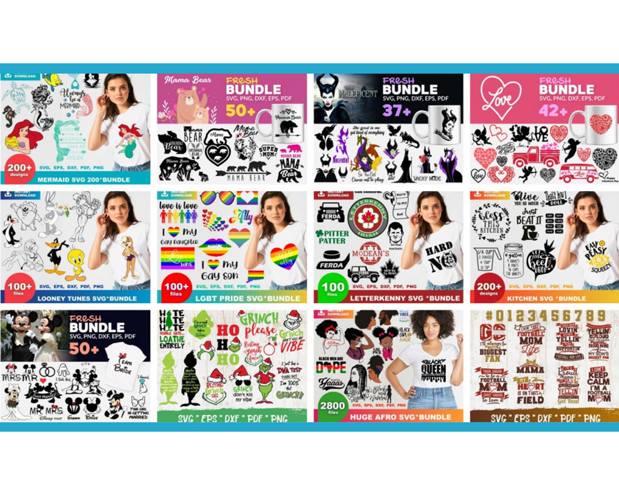 Ultimate Giga Bundle SVG - 200 Bestseller SVG Bundles - Mega SVG Bundl – Zerosvg