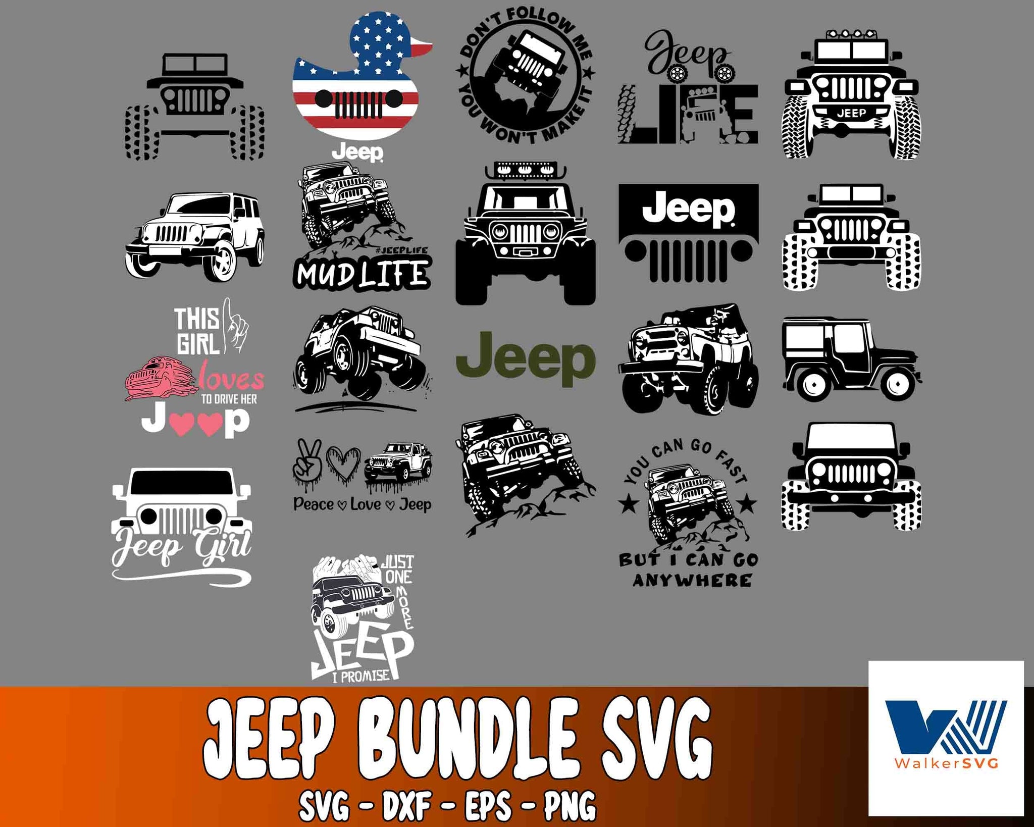bundle jeep SVG ,jeep svg, file cut , for Cricut, Silhouette , digital ...