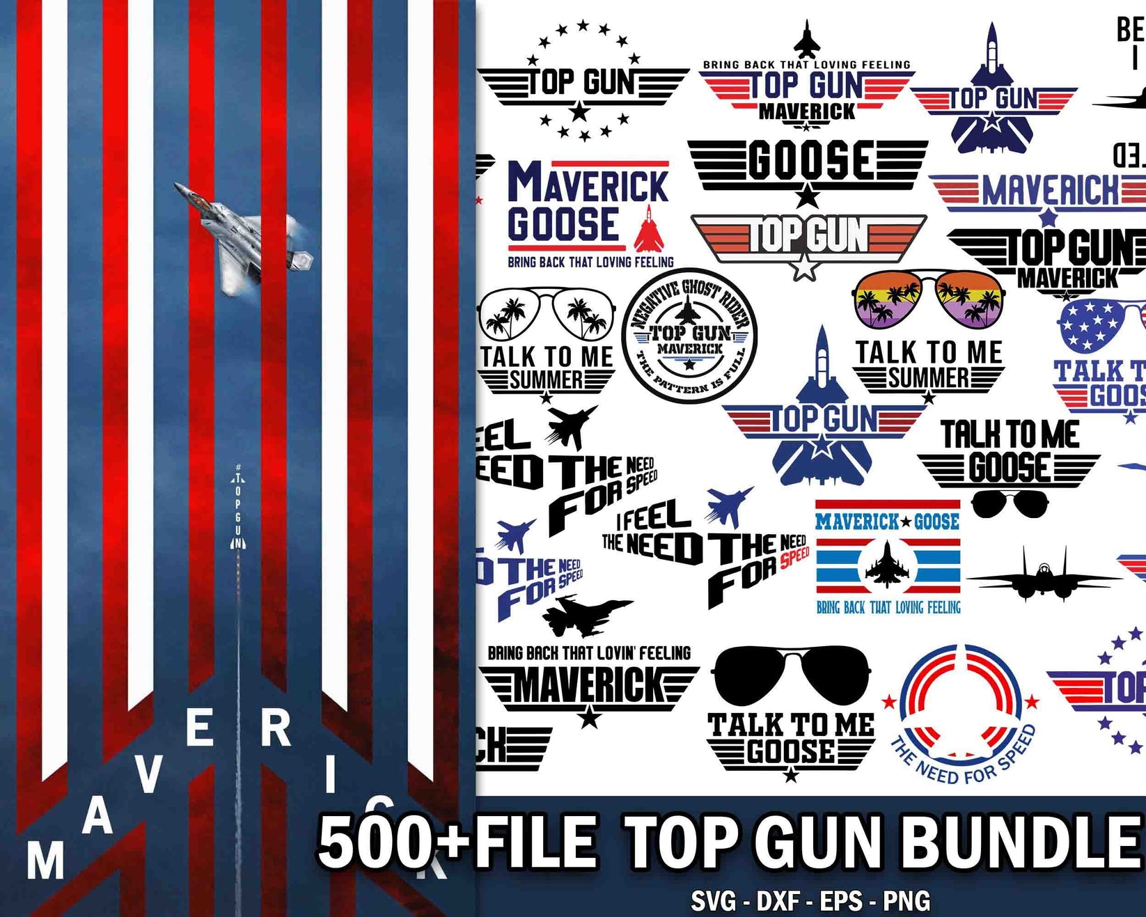 Top gun bundle svg ,500+ file Top Gun SVG , Talk To Me Goose svg, Mave ...